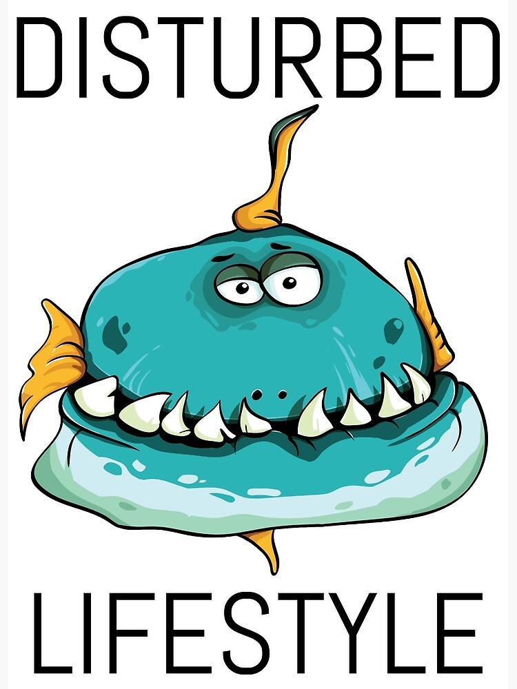 "Disturbed Lifestyle Squat Fish" Poster for Sale by spike828 | Redbubble