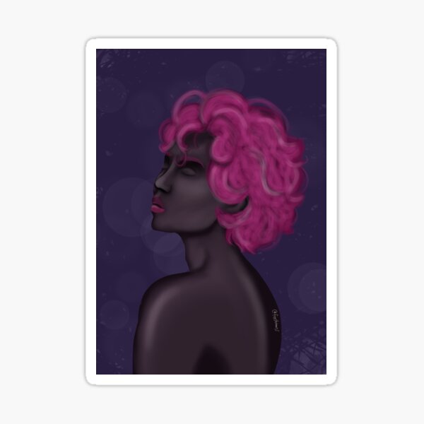 "Portait - female POC Mina Ashido" Sticker for Sale by FlamingScrib ...