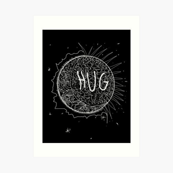 "HUG - Moon and Sun" Art Print by VILLAGESTORE | Redbubble