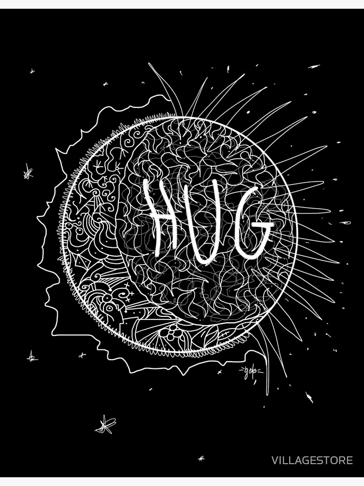"HUG - Moon and Sun" Art Print by VILLAGESTORE | Redbubble