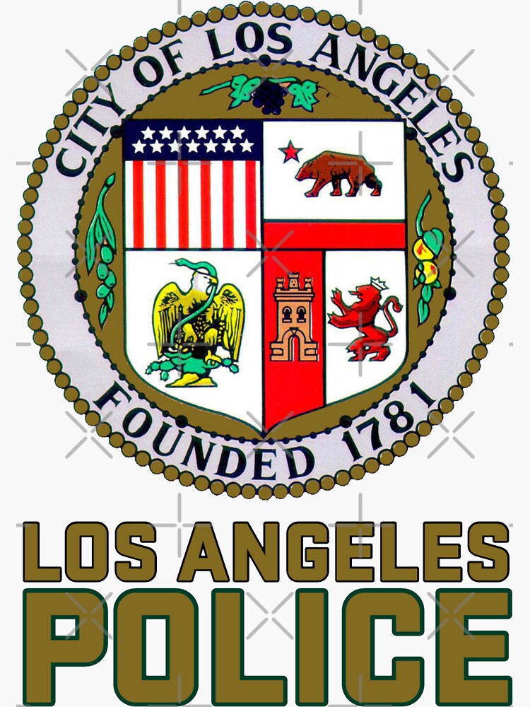 Pegatina «LOGOTIPO DEL DEPARTAMENTO DE POLICÍA DE LOS ÁNGELES DE LAPD ...