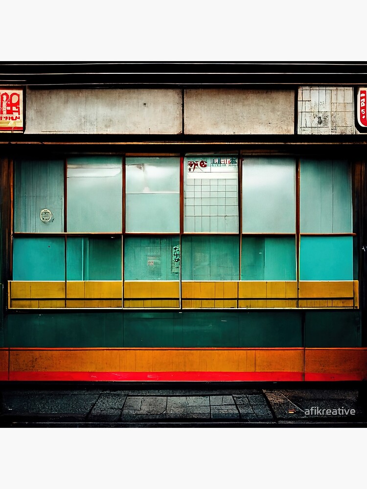 "Abstract Japanese Tokyo Building Facade Architecture" Poster for Sale ...