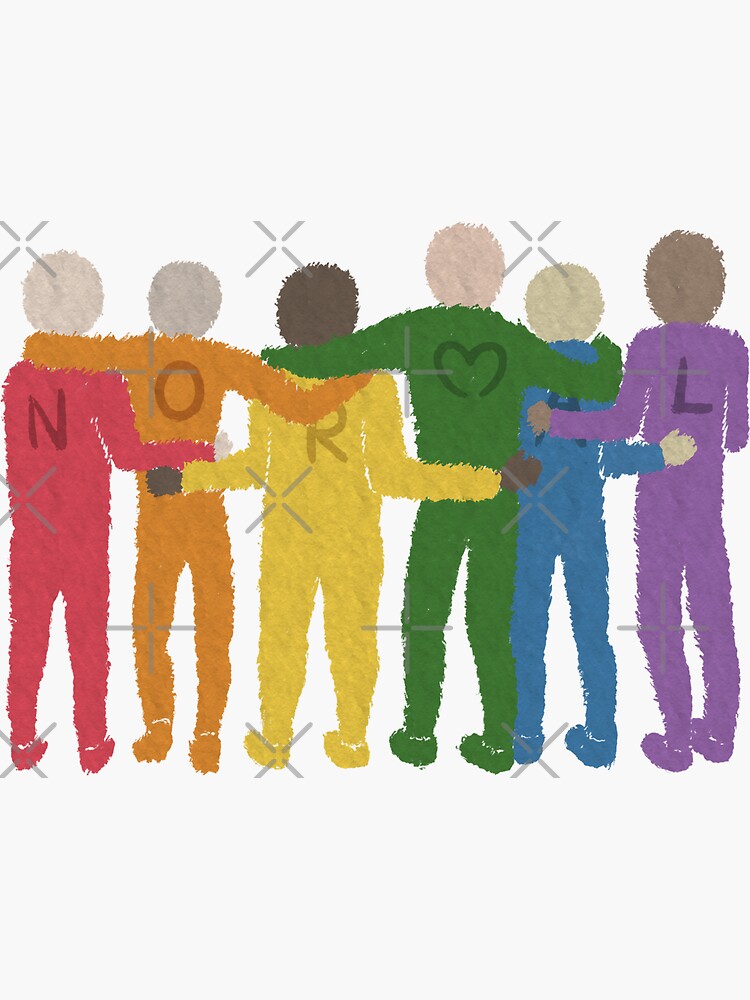"Normal People LGBTQIA+ Pride Multicolor" Sticker for Sale by Ka92 ...