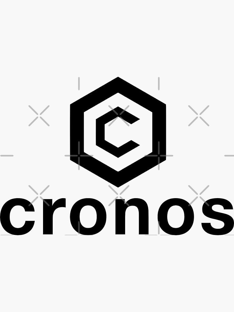 "Cronos CRO Crypto Logo" Sticker for Sale by JackCurtis1991 | Redbubble