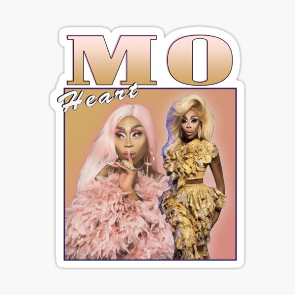 "Mo Heart vintage retro design " Sticker for Sale by BOOHM | Redbubble