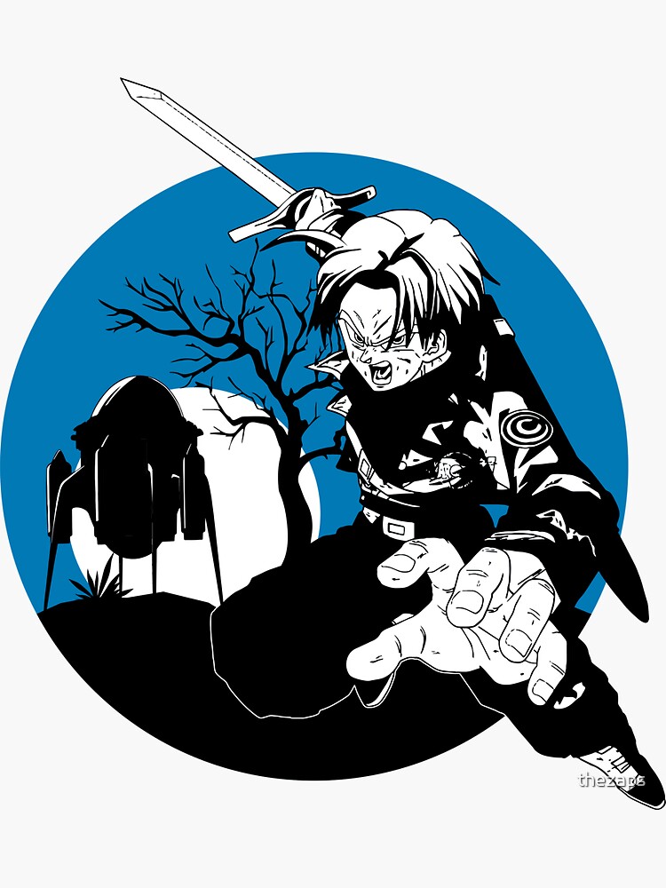"Trunks Sticker" Sticker for Sale by thezaps | Redbubble