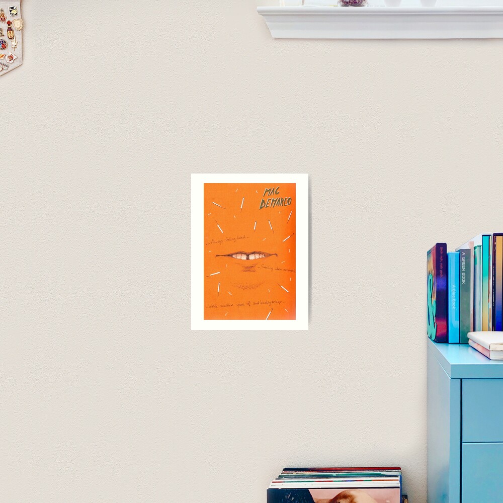 "Mac DeMarco smile & cigarette" Art Print by Marrrione | Redbubble