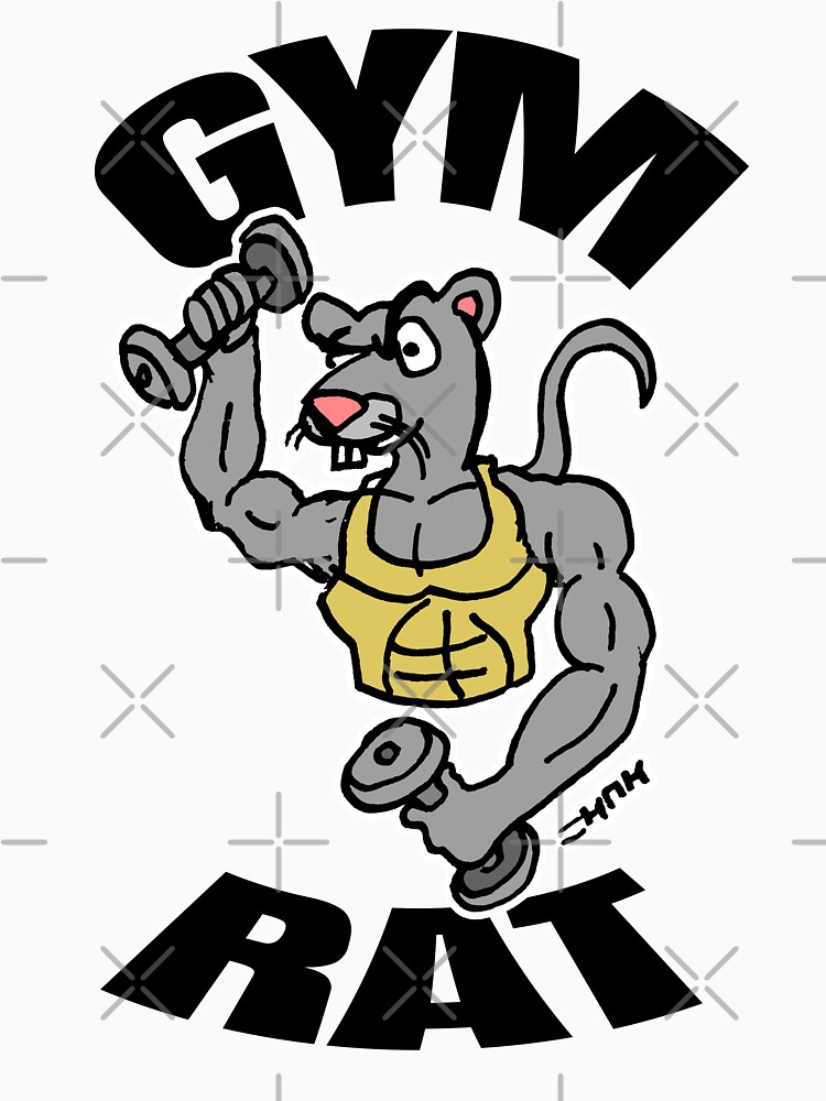 "Gym Rat" T-shirt for Sale by sketchNkustom | Redbubble | gym rat t ...