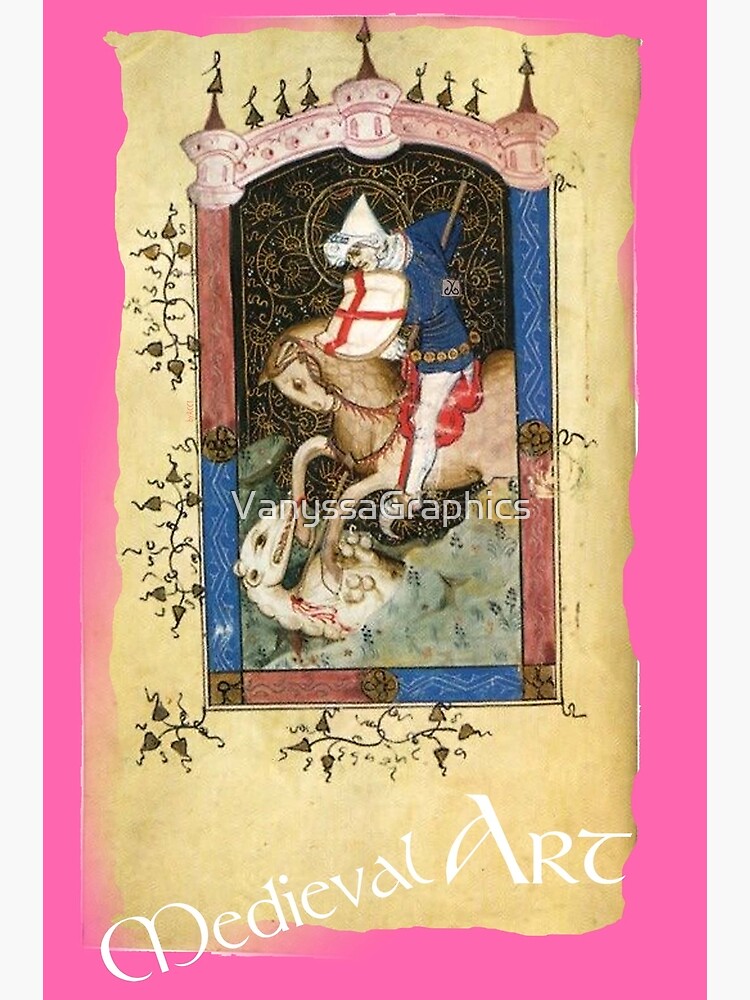 "Medieval Art - Saint George Templar Knight and Dragon (by ACCI ...