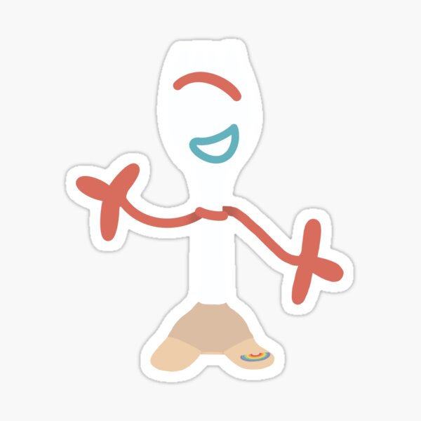 "Forky" Sticker for Sale by jaedynphoenix | Redbubble