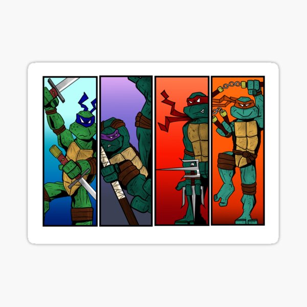"TMNT Ready Up" Sticker for Sale by Geek-Force | Redbubble