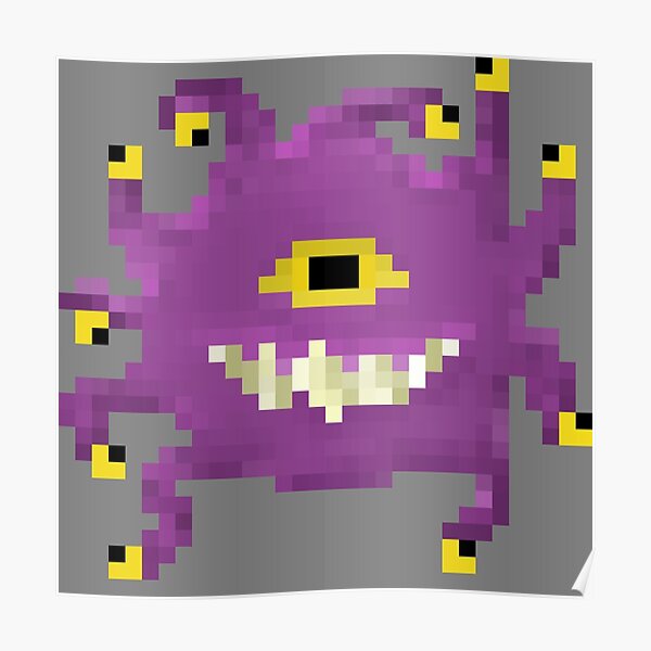 "Pixel Art D&D Monster | Beholder" Poster for Sale by XavierEmeralds ...