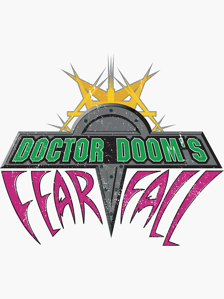 "Doctor Doom's Fear Fall" Sticker by Ab-Normal | Redbubble