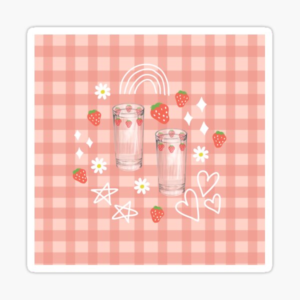 "Nana anime strawberry glasses" Sticker for Sale by little-axii | Redbubble