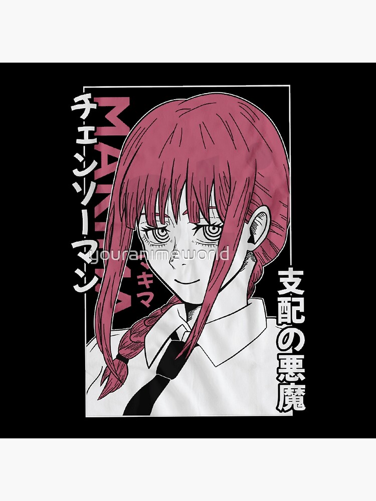 "makima chainsaw man japanese theme" Canvas Print for Sale by ...