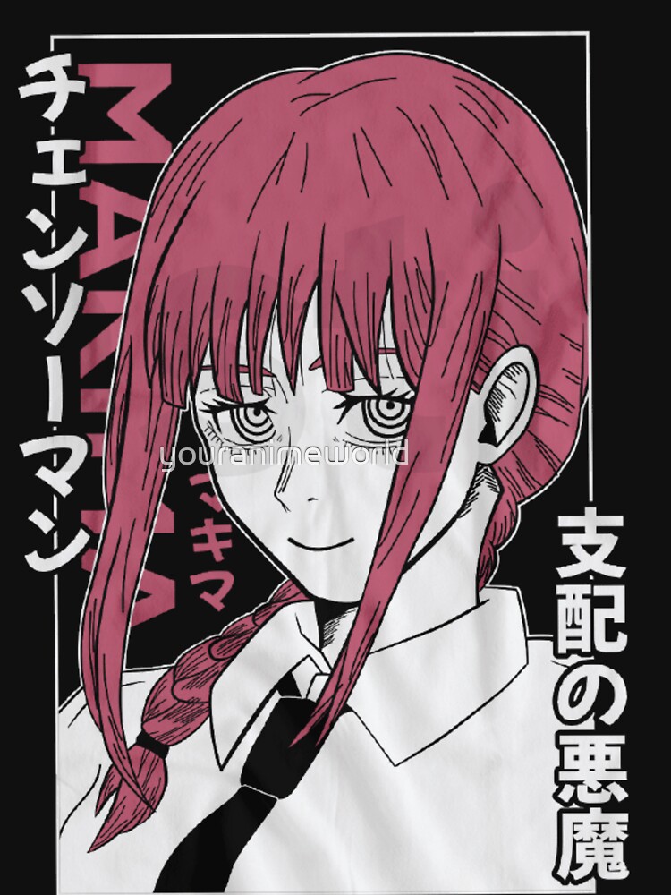 "makima chainsaw man japanese theme" T-shirt for Sale by youranimeworld ...