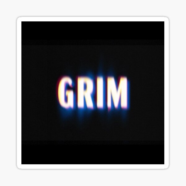 "GlowingIn #2 (Grim)" Sticker for Sale by DarkfazeDesign | Redbubble