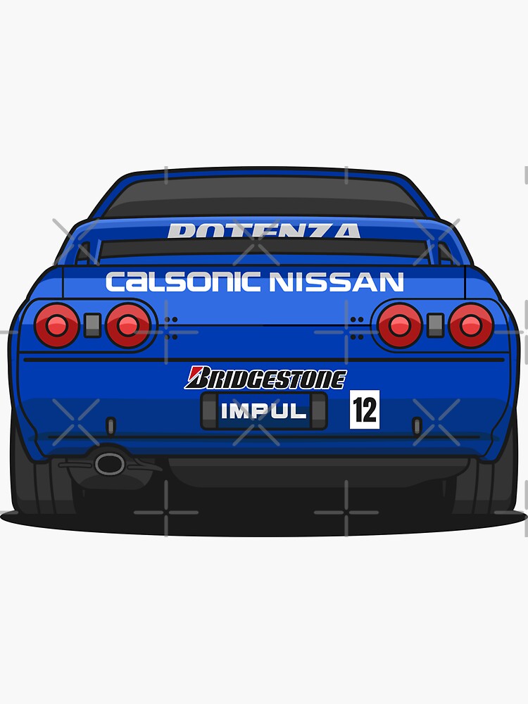 "Nissan Skyline GTR R-32 Calsonic Bridgestone Potenza Livery B" Sticker ...