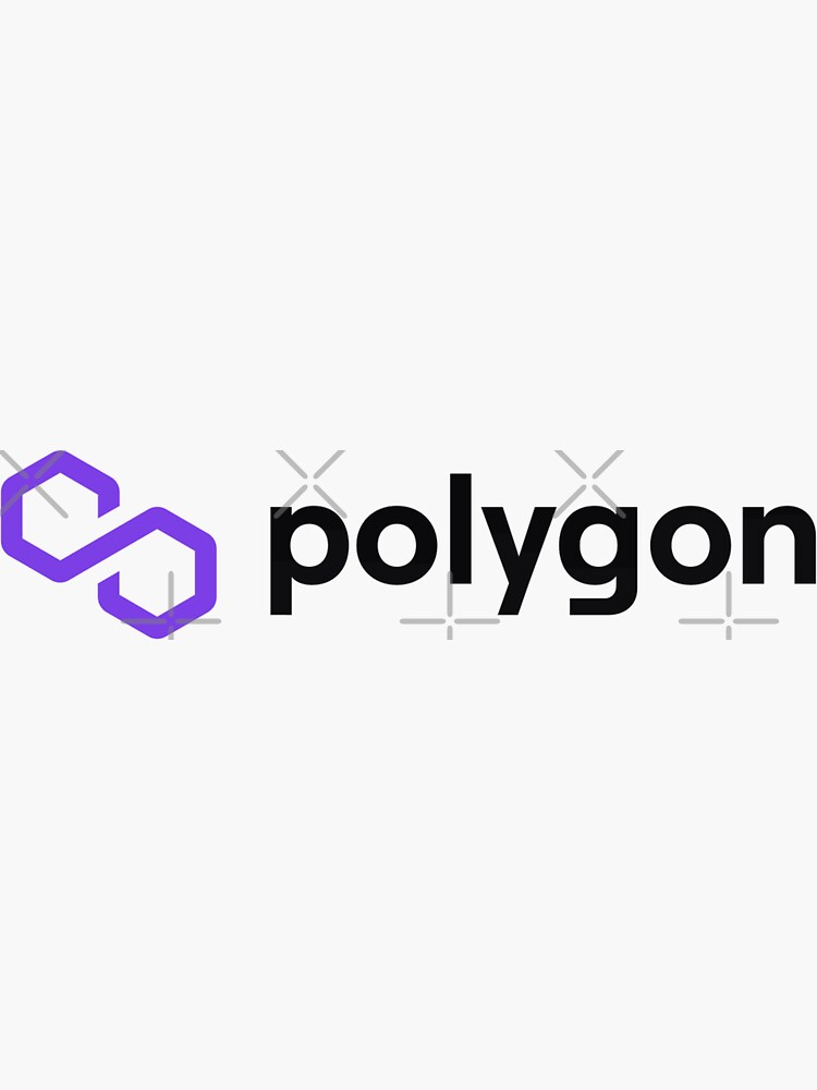 "Polygon cryptocurrency - Polygon MATIC" Sticker for Sale by ...