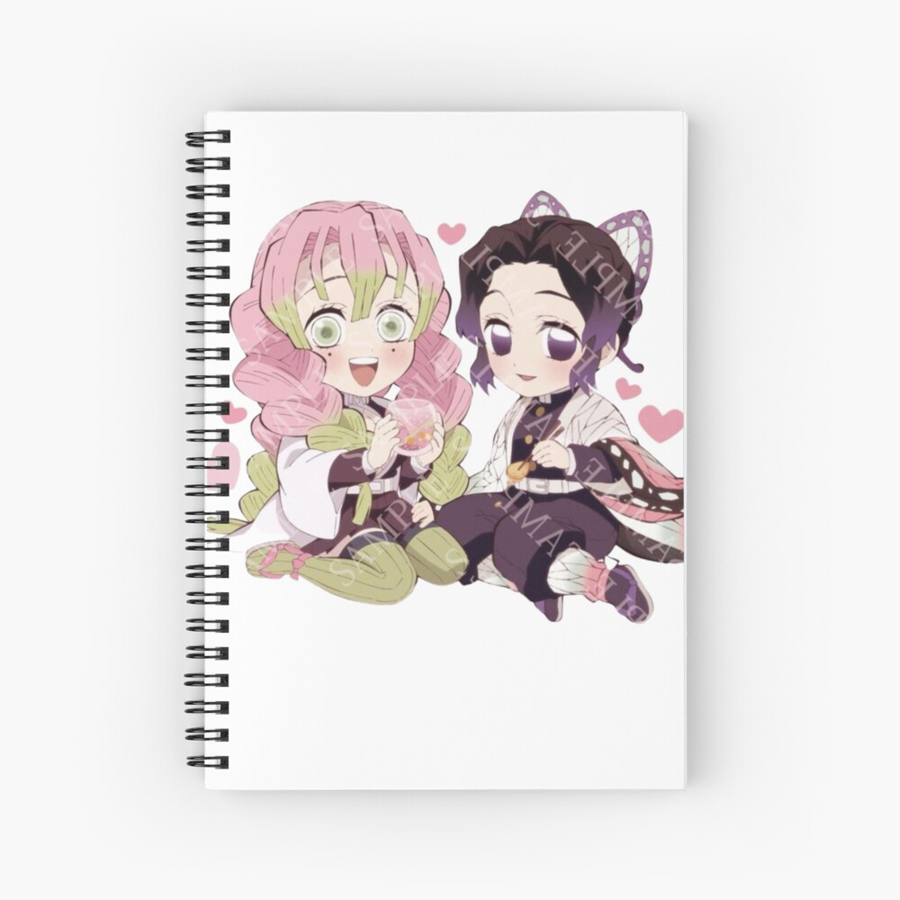 "Mitsuri Kanroji and Shinobu Kocho Demon slayer" Spiral Notebook for ...