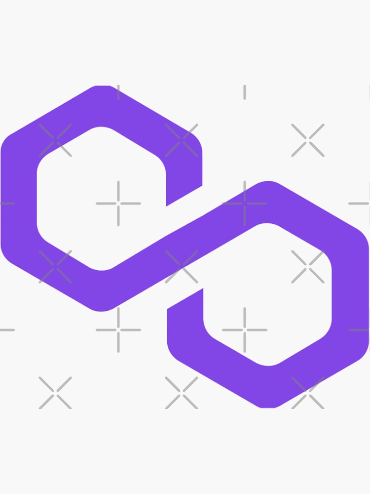 "Polygon cryptocurrency - Polygon MATIC" Sticker for Sale by ...