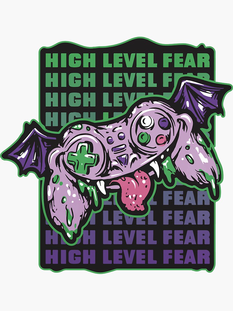 "Halloween Hand bat Video High-level fear Game Controller" Sticker for ...