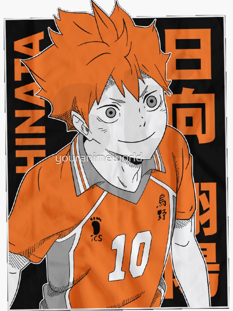 Hinata Haikyuu Japanese Theme Sticker For Sale By Youranimeworld Redbubble