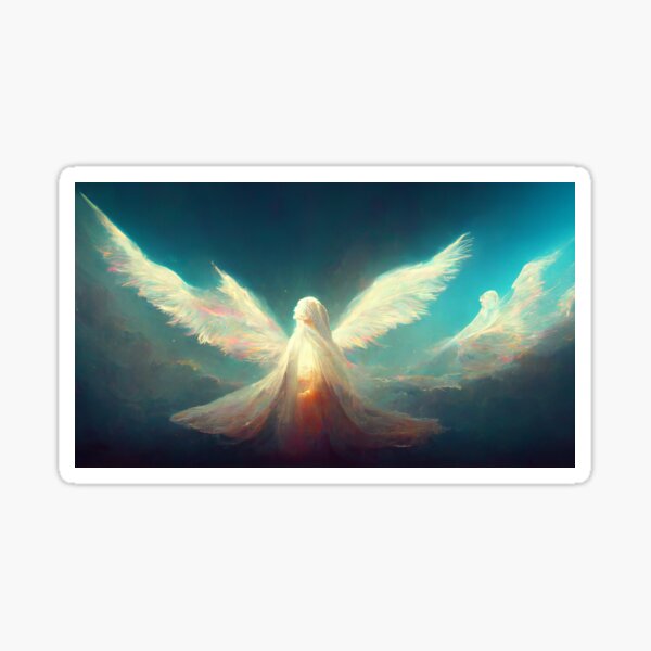 "Angelic Delight" Sticker for Sale by AiCaptain | Redbubble