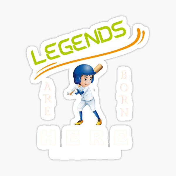 "Legends baseball" Sticker for Sale by uttampahade | Redbubble