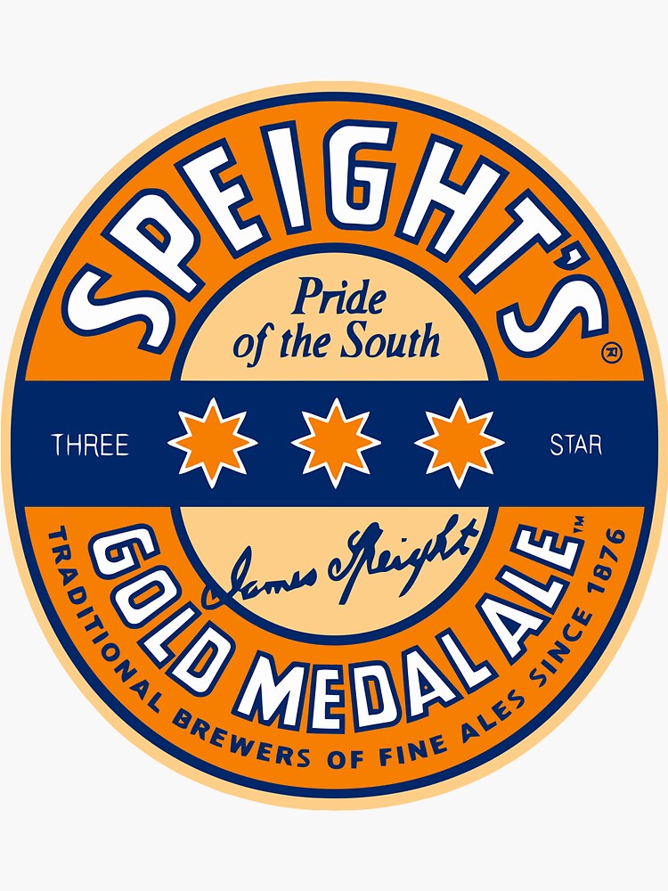 "Speights Gold Medal Ale" Sticker for Sale by orcadogisland | Redbubble