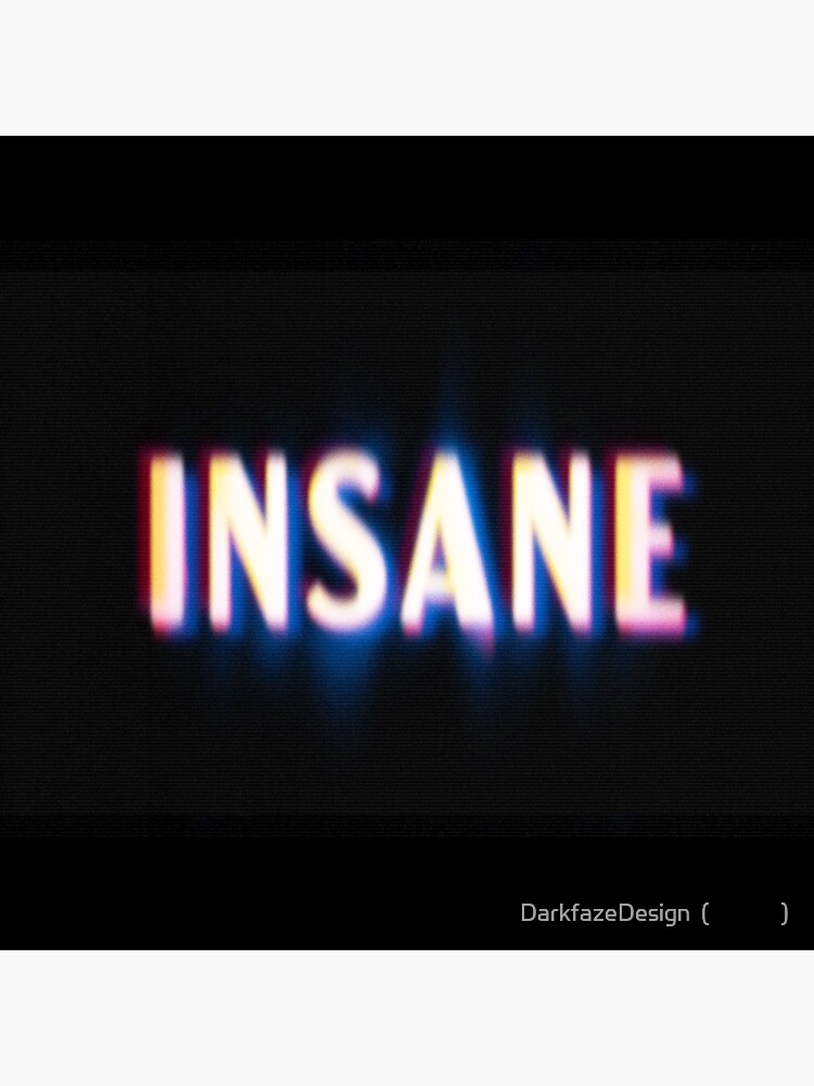 "GlowingIn #8 (Insane)" Sticker for Sale by DarkfazeDesign | Redbubble