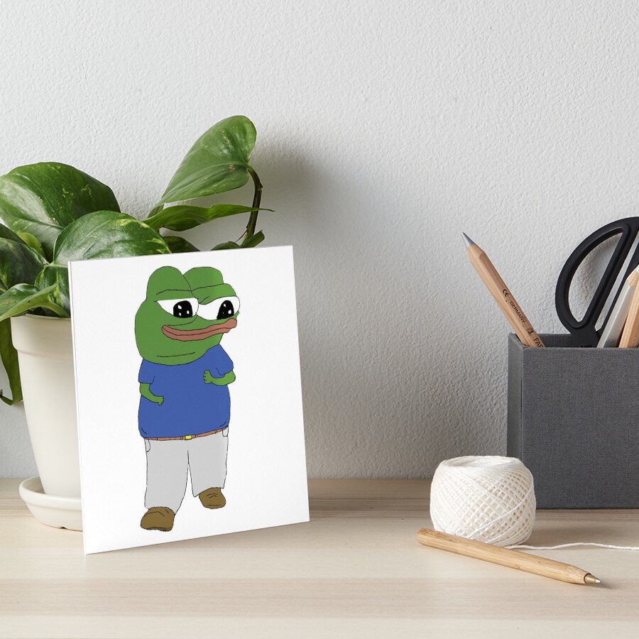 "Happy Walking Pepe the frog helper Apu - Meme" Art Board Print for ...