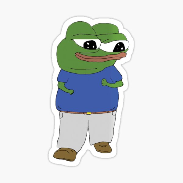 "Happy Walking Pepe the frog helper Apu - Meme" Sticker for Sale by ...