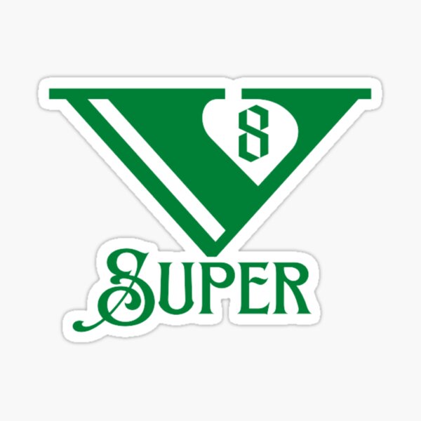 "V8 Super" Sticker for Sale by Showmee | Redbubble