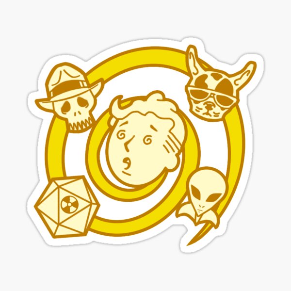 "The Wild Wastelanders Logo (Orange)" Sticker for Sale by ...