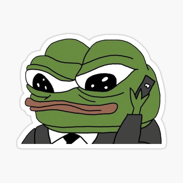 "Working Pepe the frog helper Apu - Meme" Sticker for Sale by ...