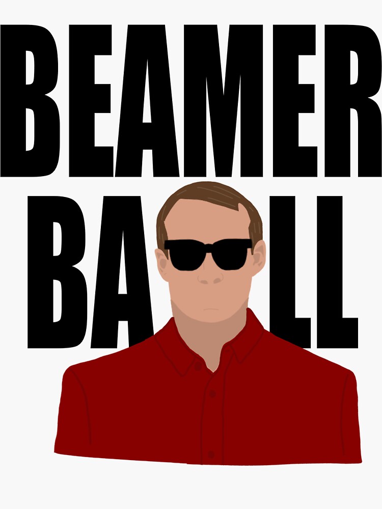 "Beamer ball" Sticker for Sale by Hamfitz | Redbubble