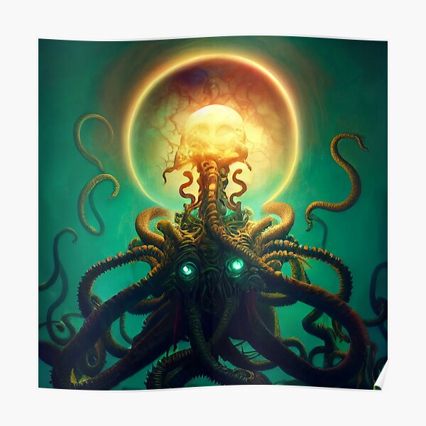 "God of Cthulhu" Poster for Sale by abstractmanx | Redbubble