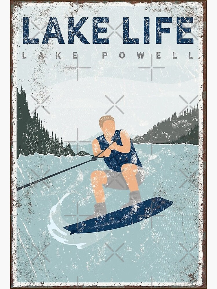 "Lake Life Lake Powell" Poster for Sale by Geraldbright | Redbubble