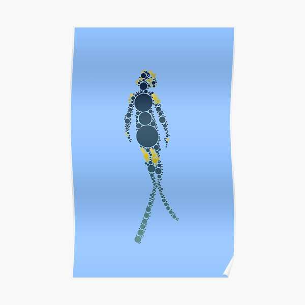 "Bubbled ABZU Diver" Poster for Sale by johnplongtin | Redbubble