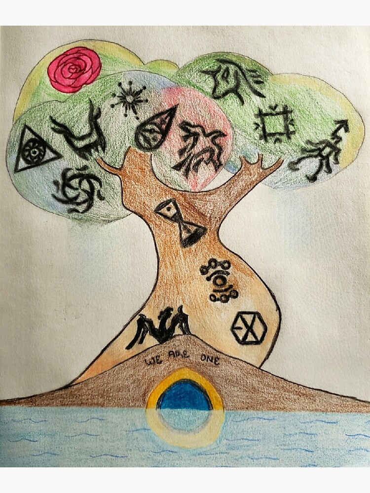 "EXO Tree of Life" Poster for Sale by Rosa0506 | Redbubble