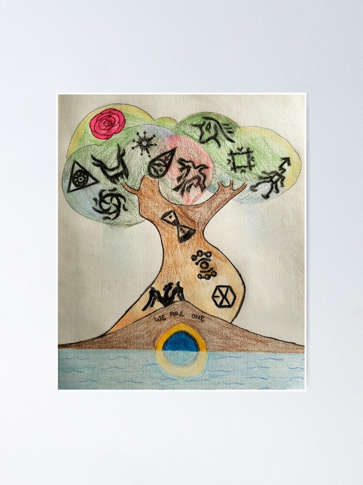 "EXO Tree of Life" Poster for Sale by Rosa0506 | Redbubble