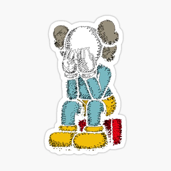 "Best Cool Kaws Design" Sticker for Sale by Byulisa | Redbubble