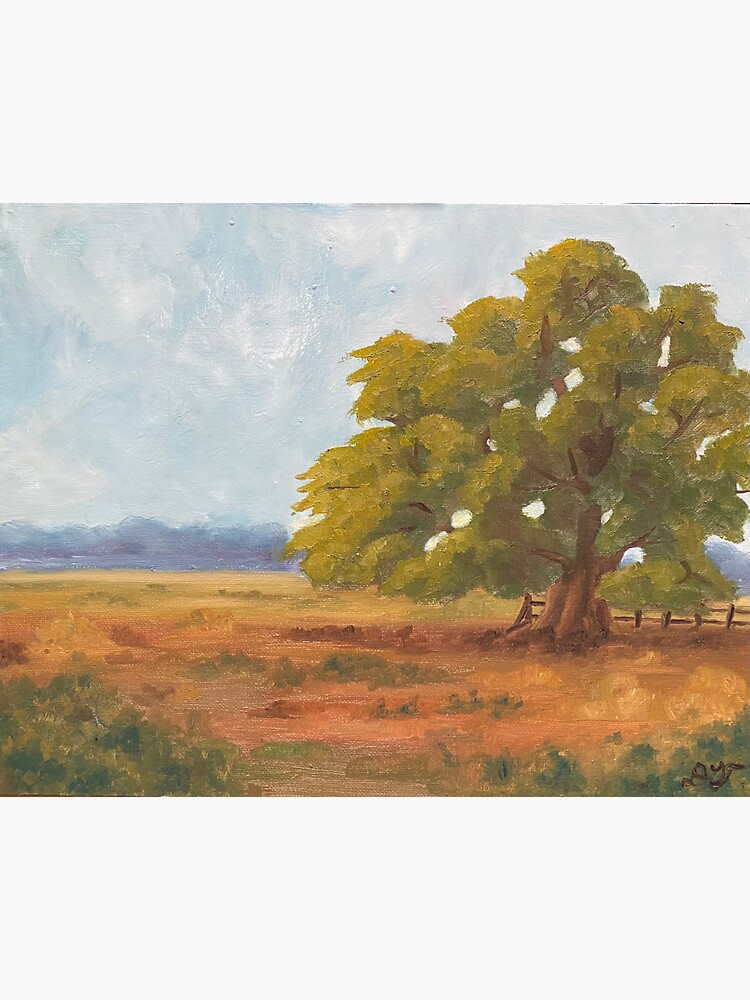 "Lone Tree Painting" Sticker for Sale by DGT-designs | Redbubble