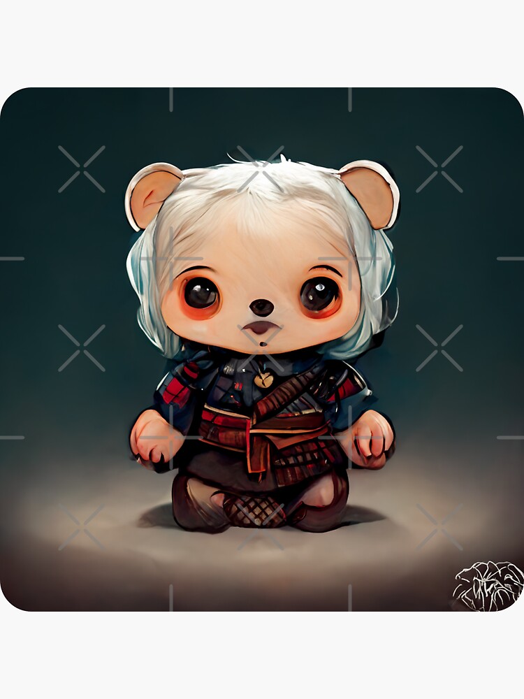 "Cute Witcher Bear" Sticker for Sale by cruzjone | Redbubble