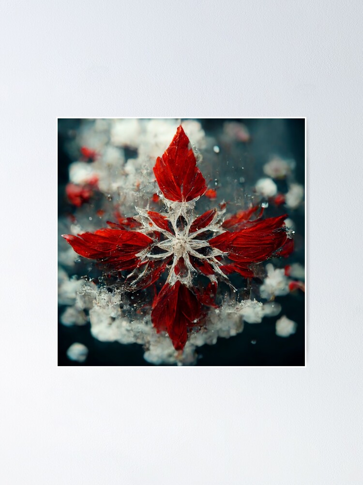 "Snowflake stained with blood!" Poster for Sale by Maniock | Redbubble