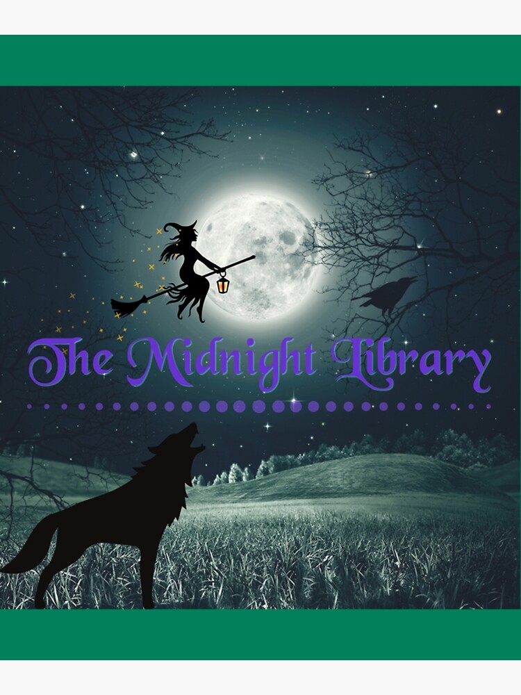 "Midnight Library Spooky Nighttime Logo! " Art Print for Sale by ...