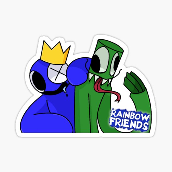 "rainbow friends gamepla" Sticker for Sale by lina-fari | Redbubble
