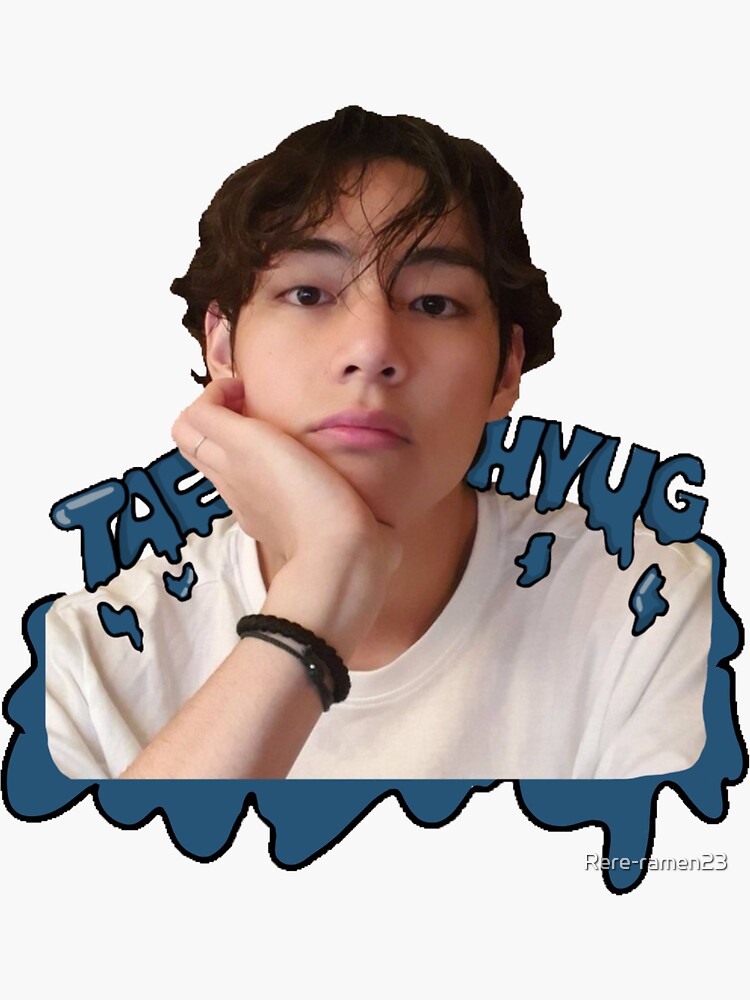 "BTS Kim Taehyung Graphic Word Design " Sticker for Sale by Rere ...