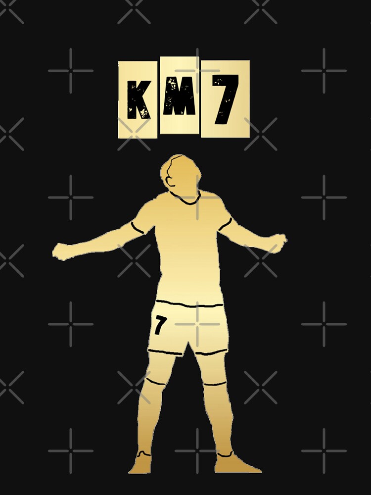 "KM7 - Kylian Mbappe Black And Gold Luxury" T-shirt for Sale by BZ69 ...